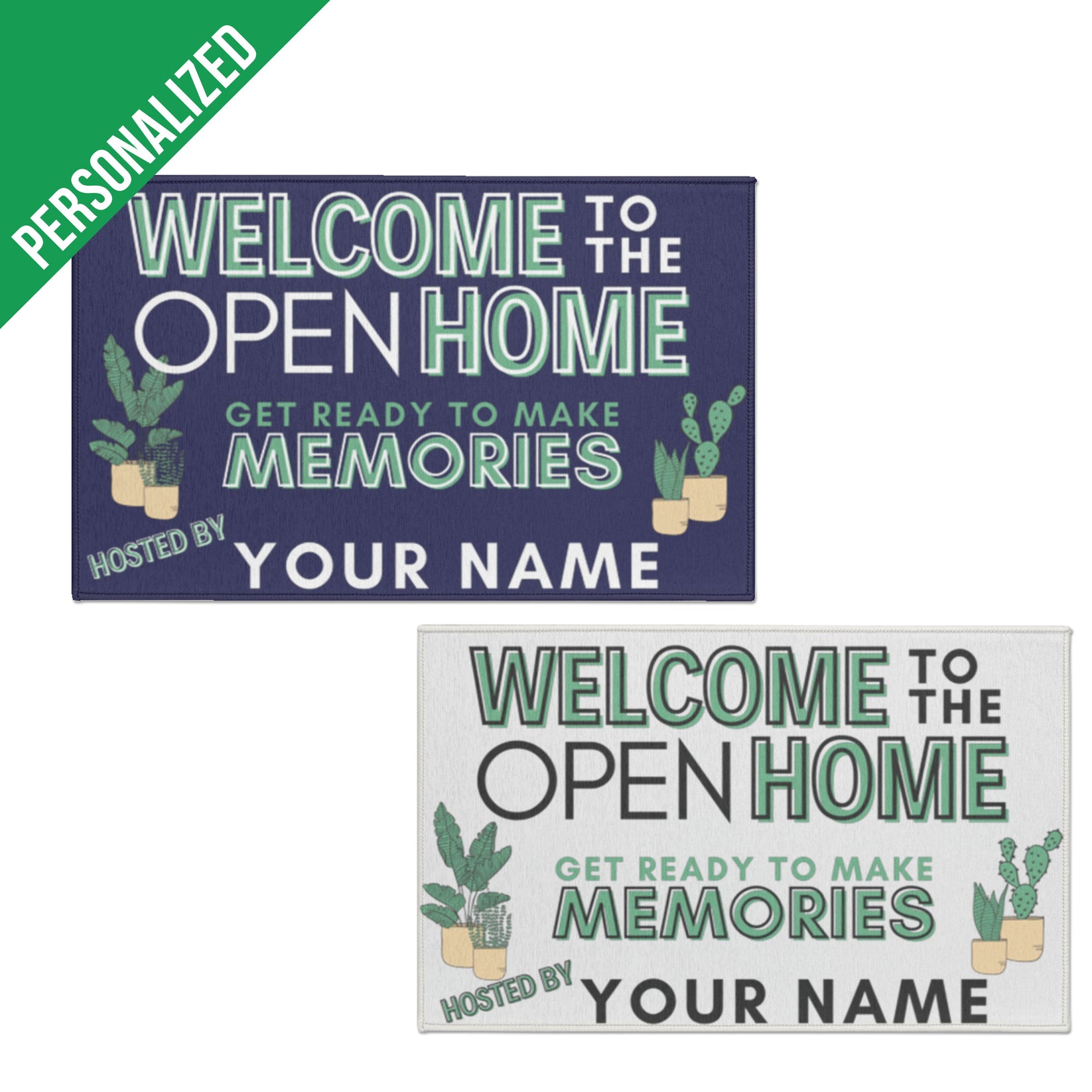 Personalized Open House Welcome Mat l Gear Up Real Estate
