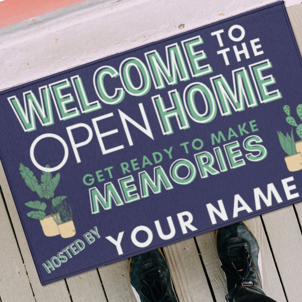 Personalized Open House Welcome Mat l Gear Up Real Estate